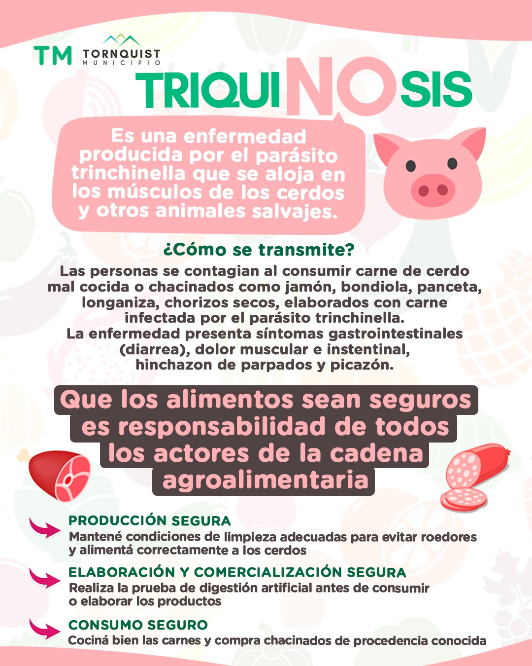 La importancia de controles y consumo responsable para evitar triquinosis