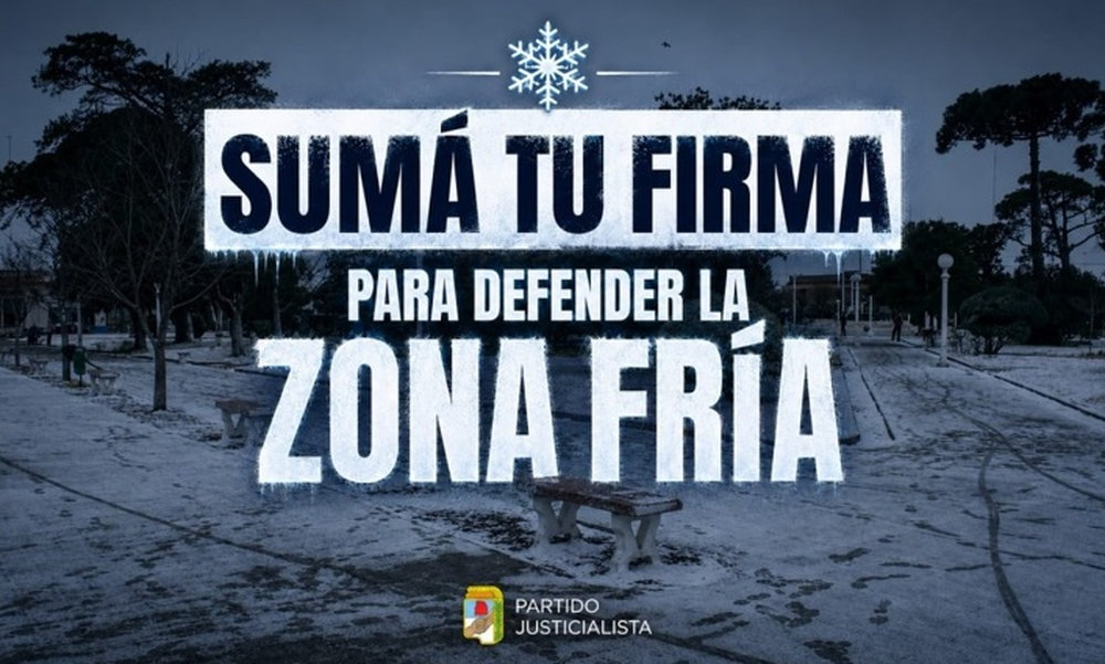 Convocan a sumar firmas para defender la Ley de Zona Fría