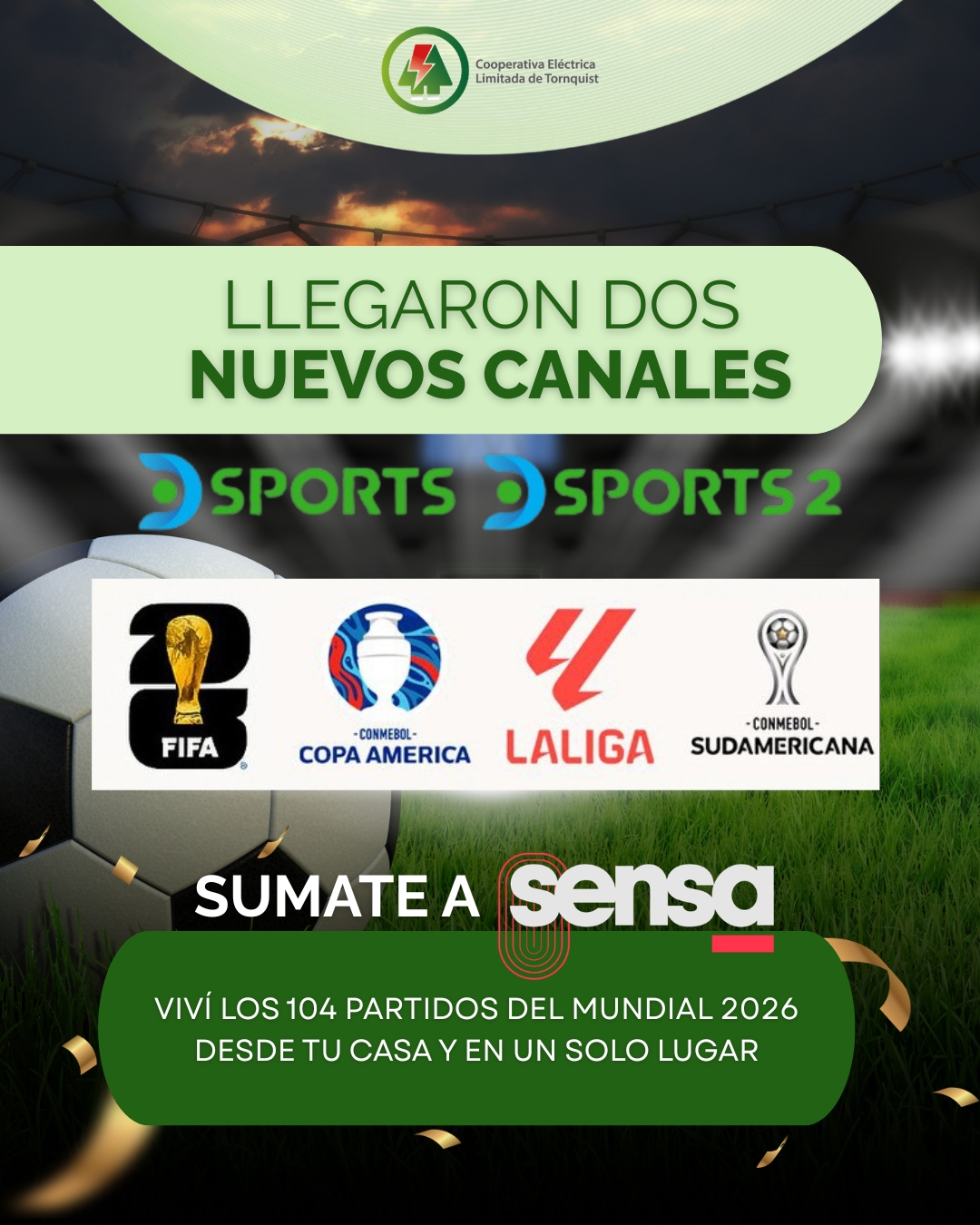 El Mundial 2026 completo ahora se vive por SENSA