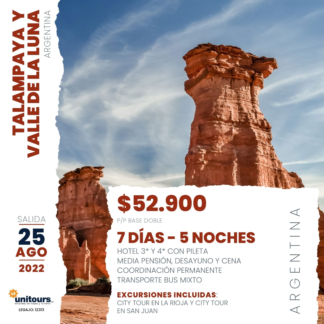 Unitours llega a la ciudad y zona con imperdibles viajes